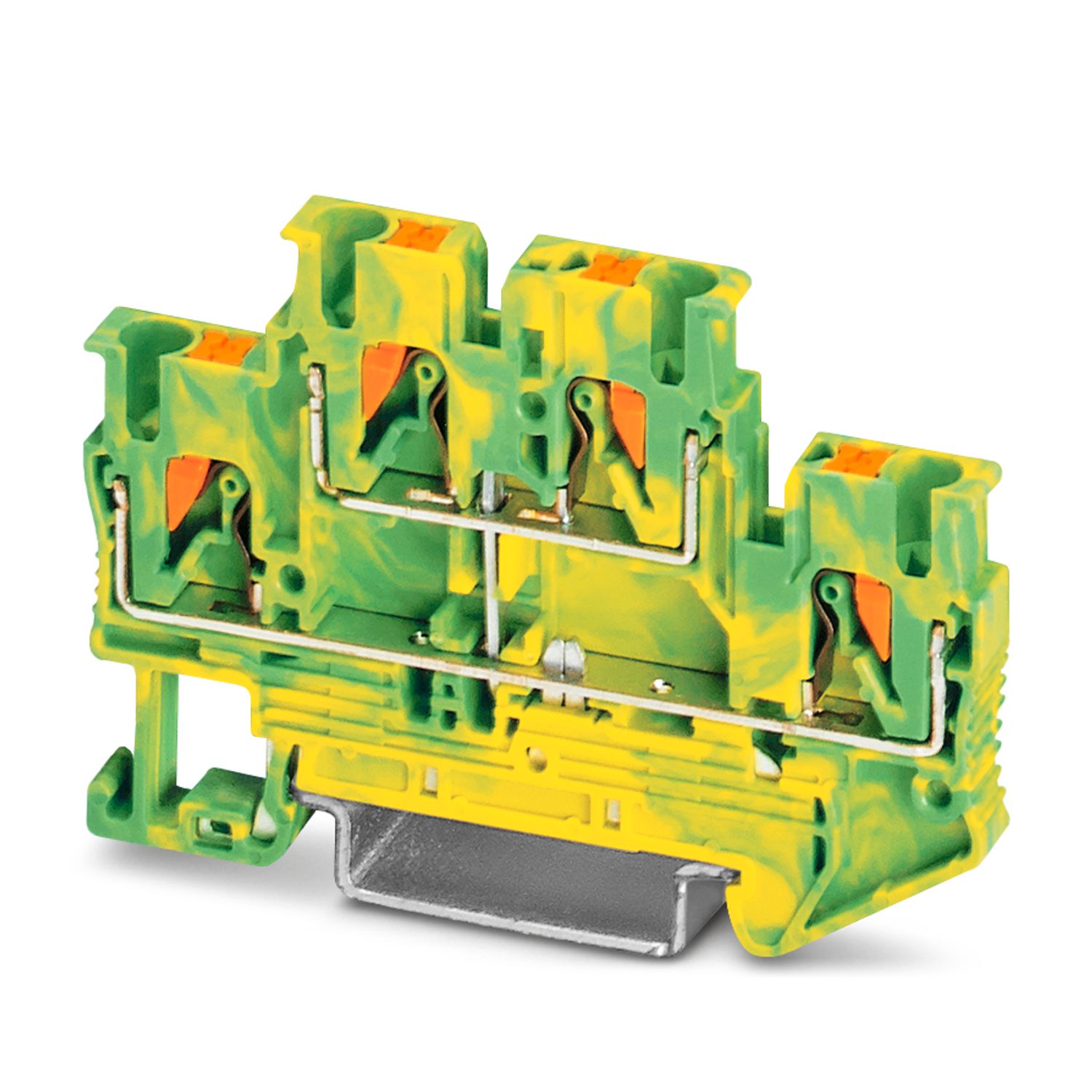 Borne de Tierra, 2PISOS, PTTB 2,5-PE 0.14-4mm2(26-12 AWG),PUSH-IN, A=5 ...